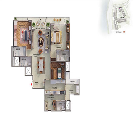 Prestige Raintree Park 3 & 4 Bedroom Apartments Varthur Road